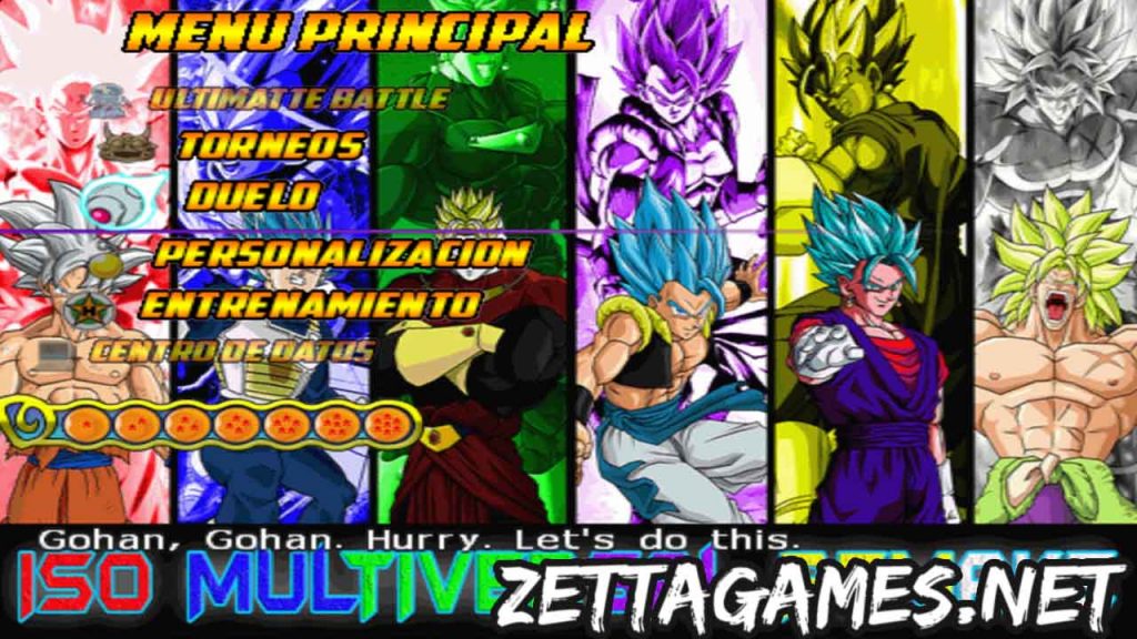 Descargar ISO Multiversal (1.5GB) DBZ BT3 Mods